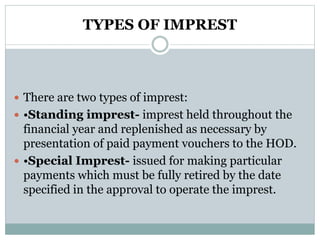 CSIR SARI PRESENTATION IMPREST-Paul | PPT