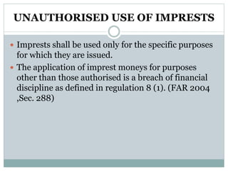 CSIR SARI PRESENTATION IMPREST-Paul | PPT