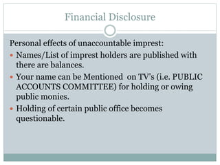 CSIR SARI PRESENTATION IMPREST-Paul | PPT