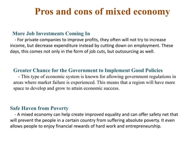 Mixed Economy [ECO101] | PPTX