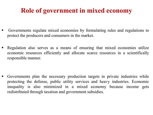 Mixed Economy [ECO101] | PPTX