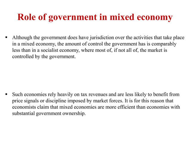 Mixed Economy [ECO101] | PPTX