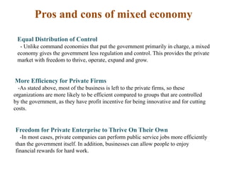 Mixed Economy [ECO101] | PPTX