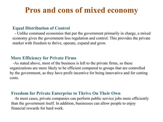 Mixed Economy [ECO101] | PPTX