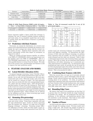 Predicting Yelp Review Star Ratings with Language | PDF