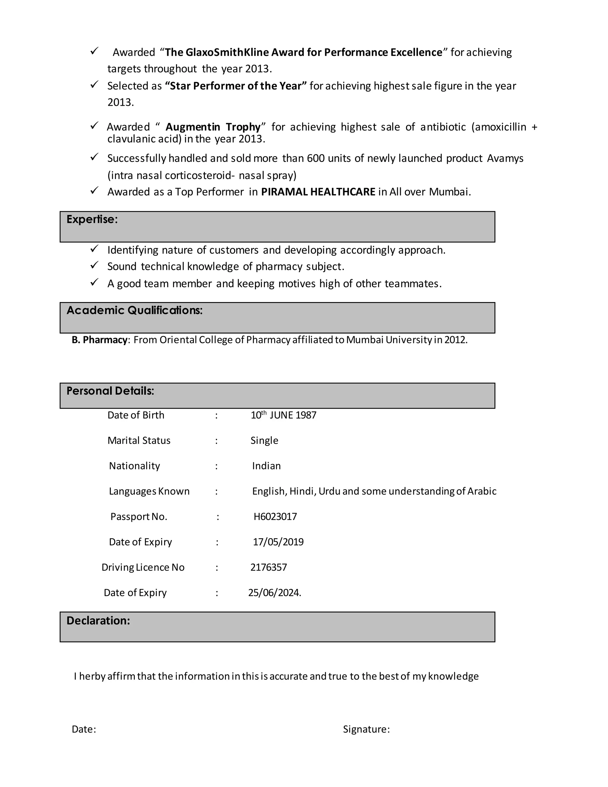 Shakeel cv | DOCX
