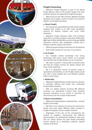 Waterline Freight Solutions LLC - DUBAI, UAE - Profile | PDF