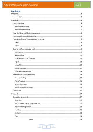 Computer Network Monitoring & Performance | DOCX | Computer Networking | Computing