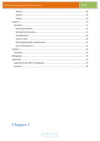 Computer Network Monitoring & Performance | DOCX | Computer Networking | Computing