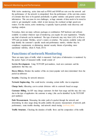 Computer Network Monitoring & Performance | DOCX | Computer Networking | Computing