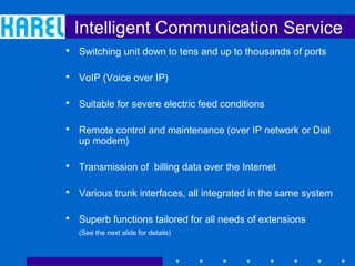 KAREL DS200 & EXCHANGES | PPT