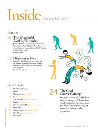 Bucknell Magazine (Spring 15) - Abridged | PDF