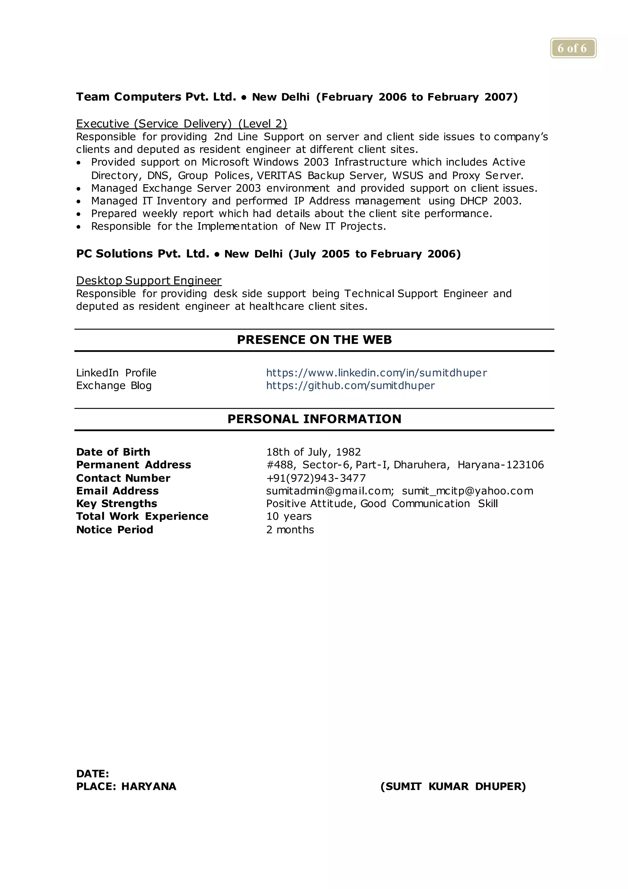 SumitDhuper_Resume | DOCX