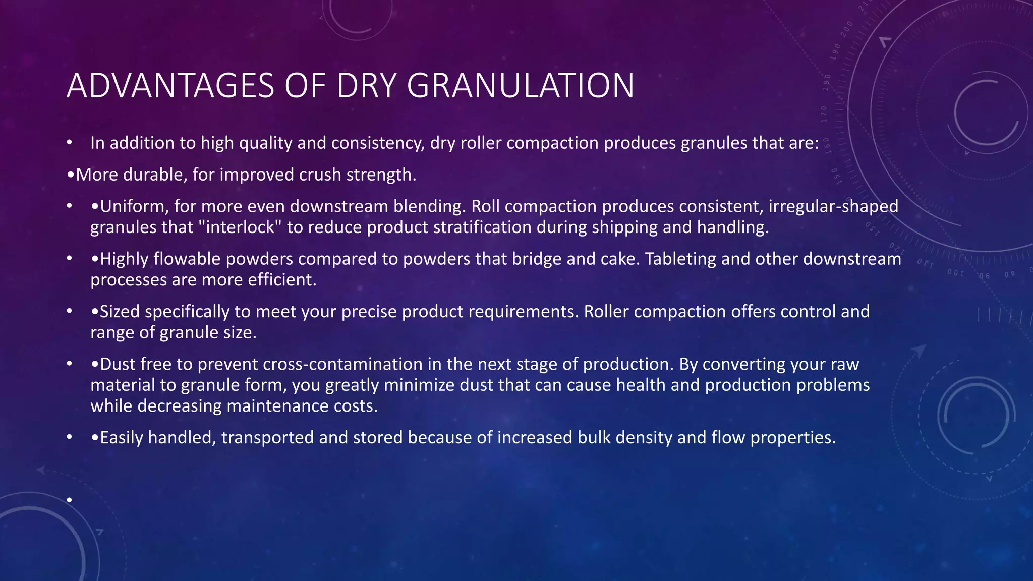 Presentation on dry granulation | PPTX