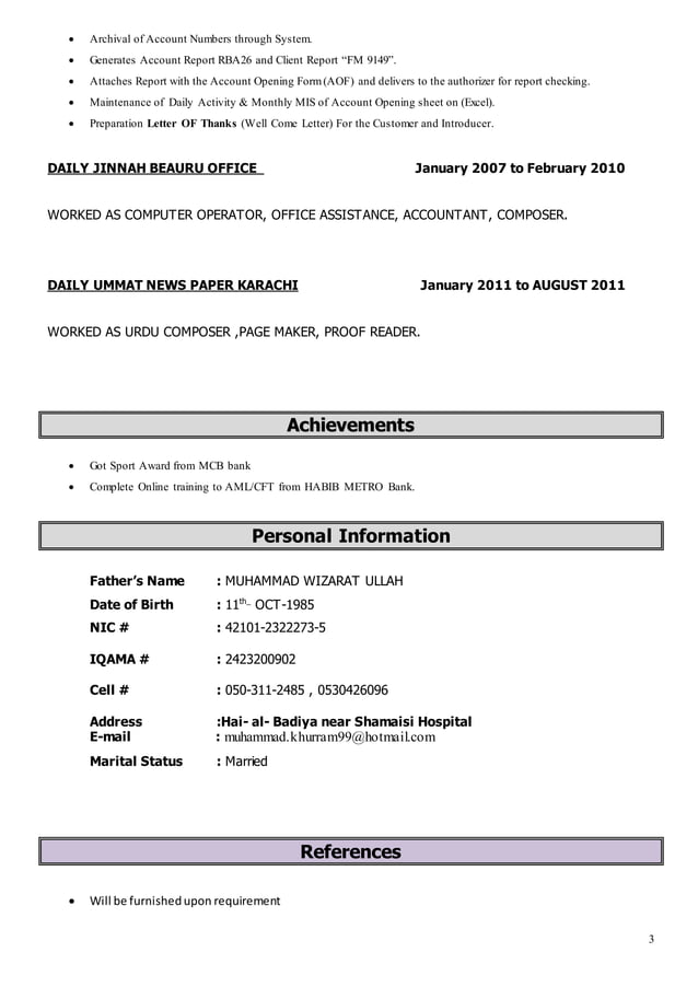 muhammad khurram cv. | PDF