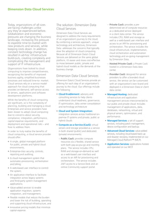 Cloud Services Brochure | PDF
