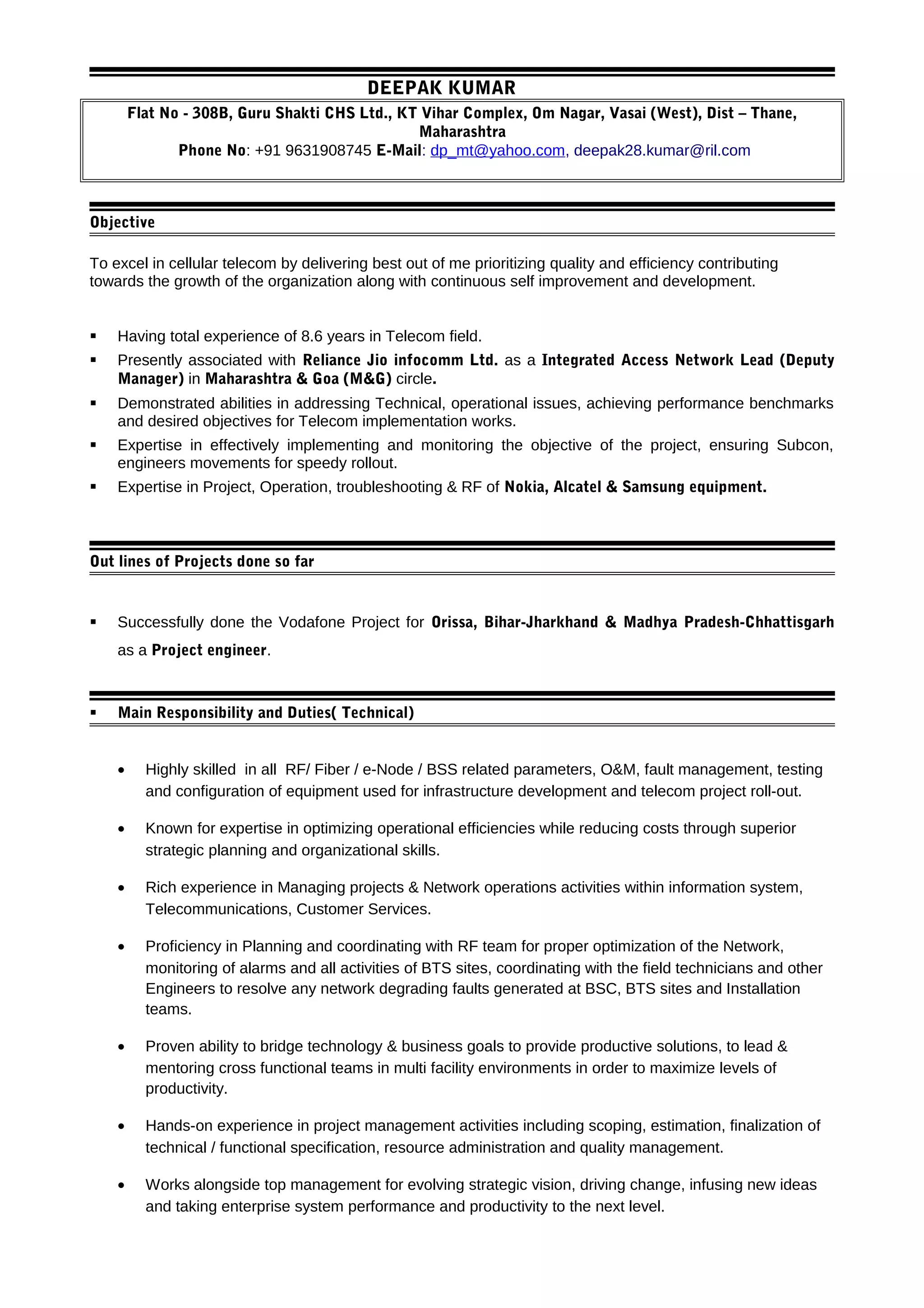 Deepak Kumar_Resume | DOC