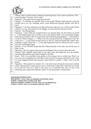 E3 Det Gorillas In The Mist | DOC | Movies | Entertainment