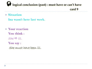 E3 Det Logical Conclusion Past Must Have Cant Have | PDF