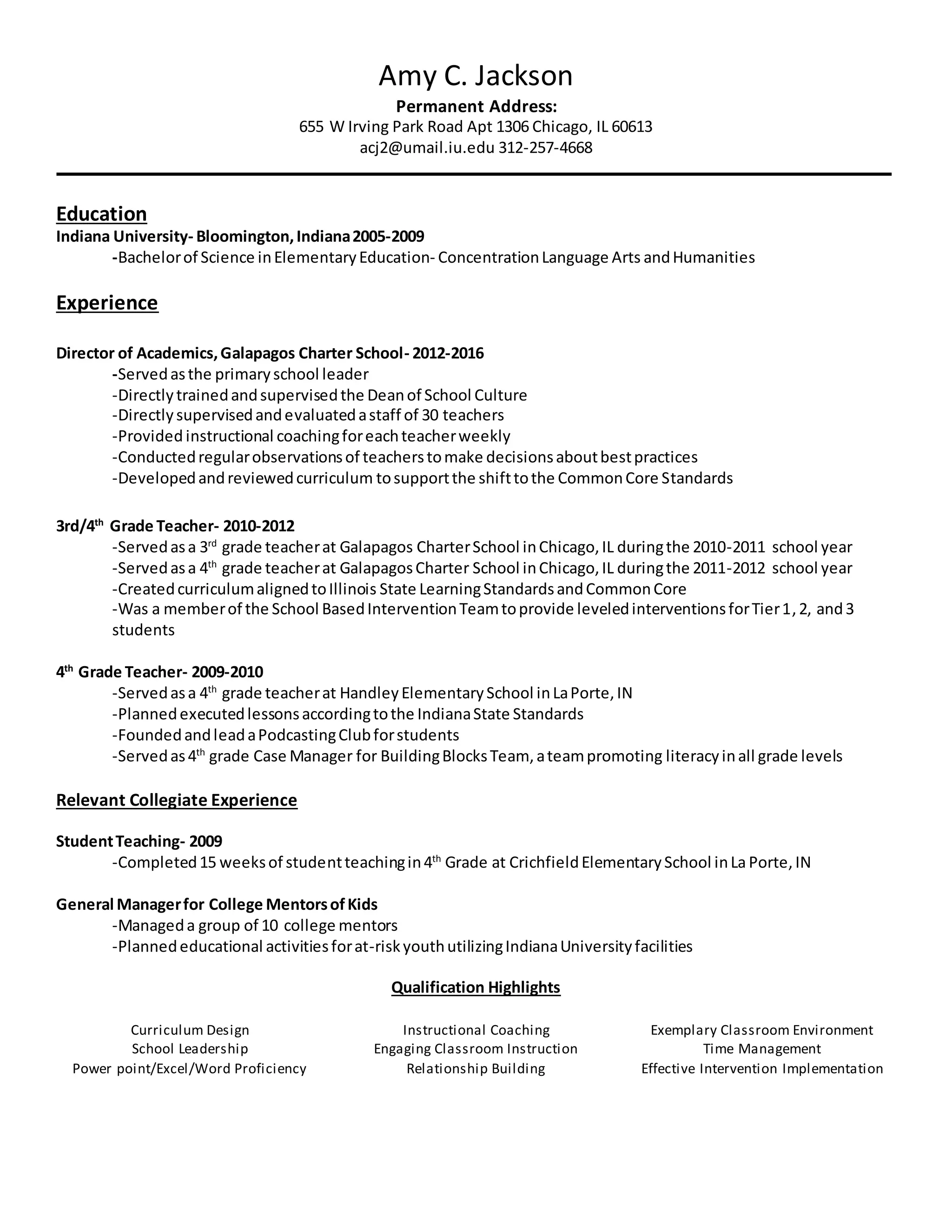 Jackson Resume | DOCX