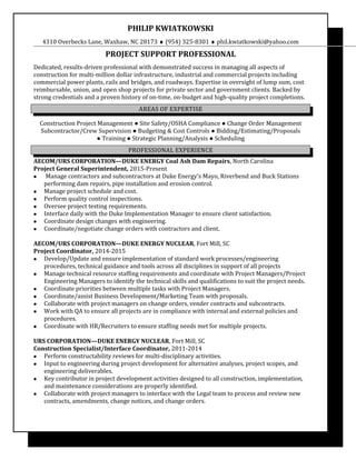 Philip Kwiatkowski Resume | PDF