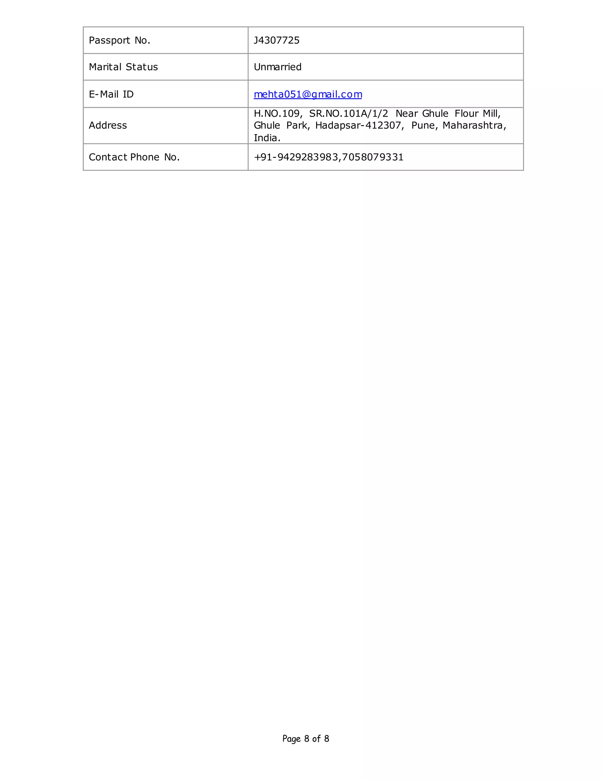 Vivek Mehta_Resume | DOCX