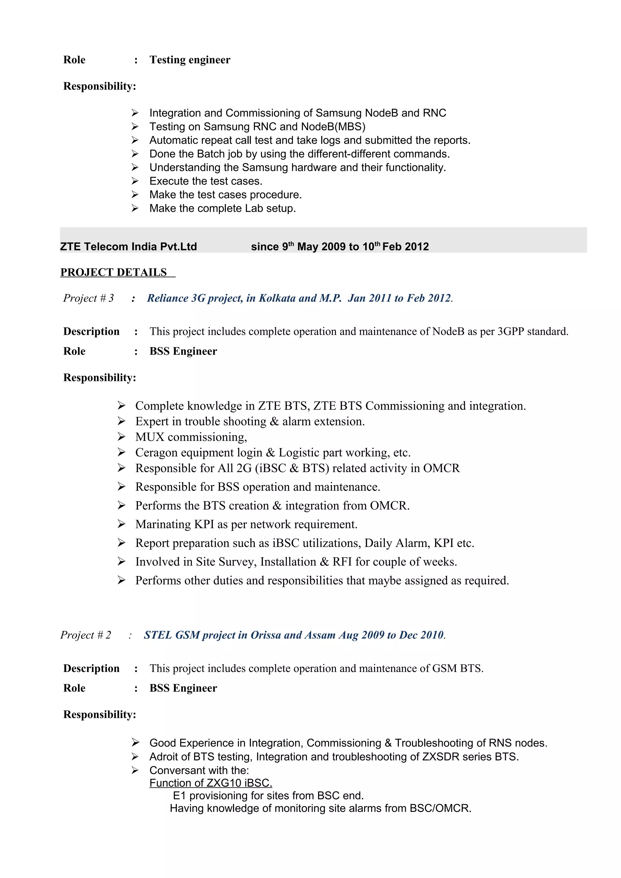 Deepak Rajpoot_Resume (RAN Engg.) | DOC