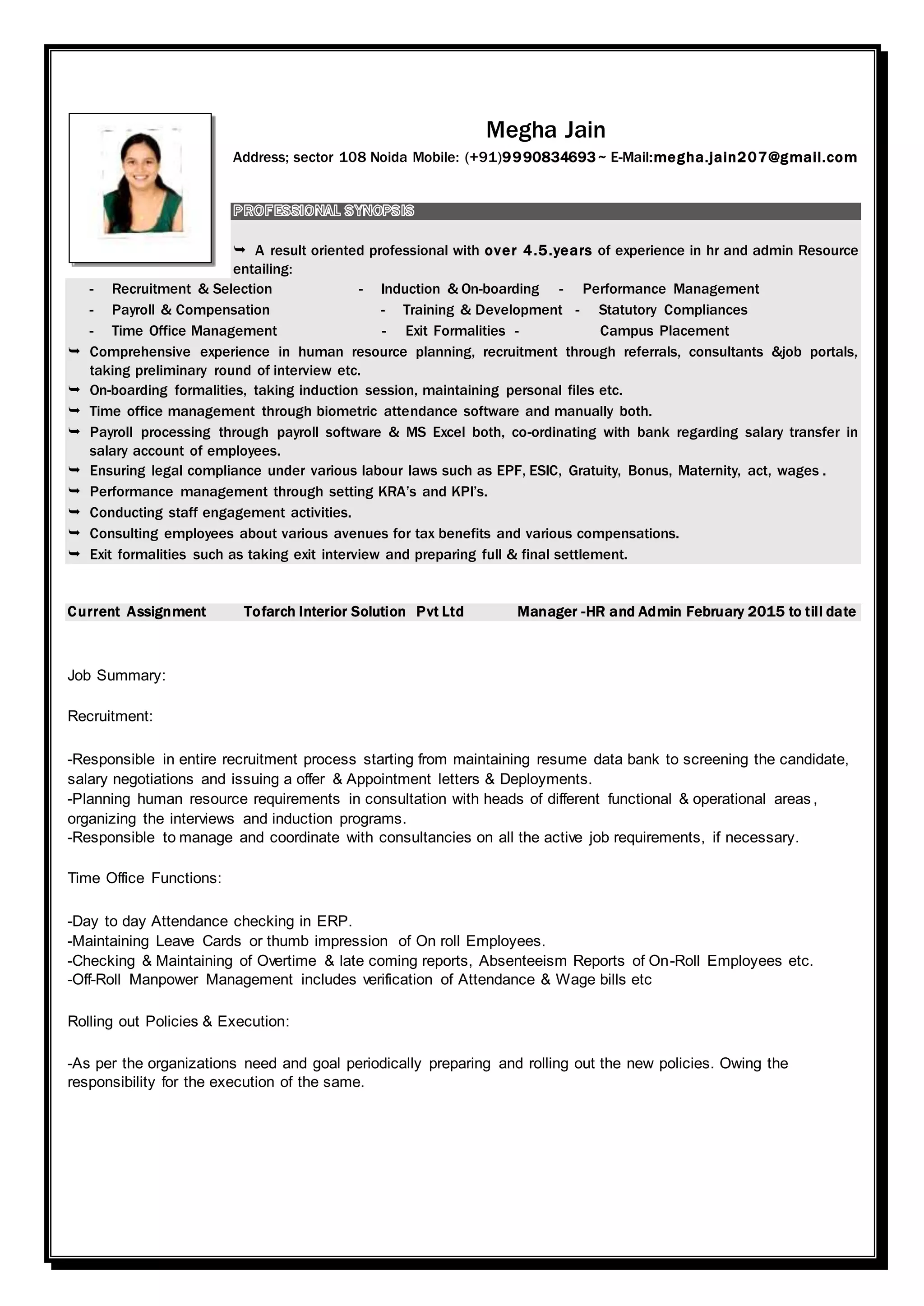 Megha Jain C.V. new | PDF