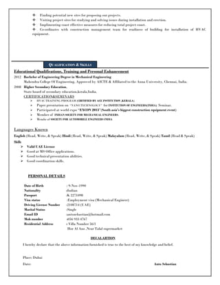 ANTO SEBASTIAN CG PROJECT CORDINATOR | PDF