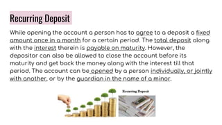 Deposit Facilities and Banking Services | PPTX | Credit Cards ...