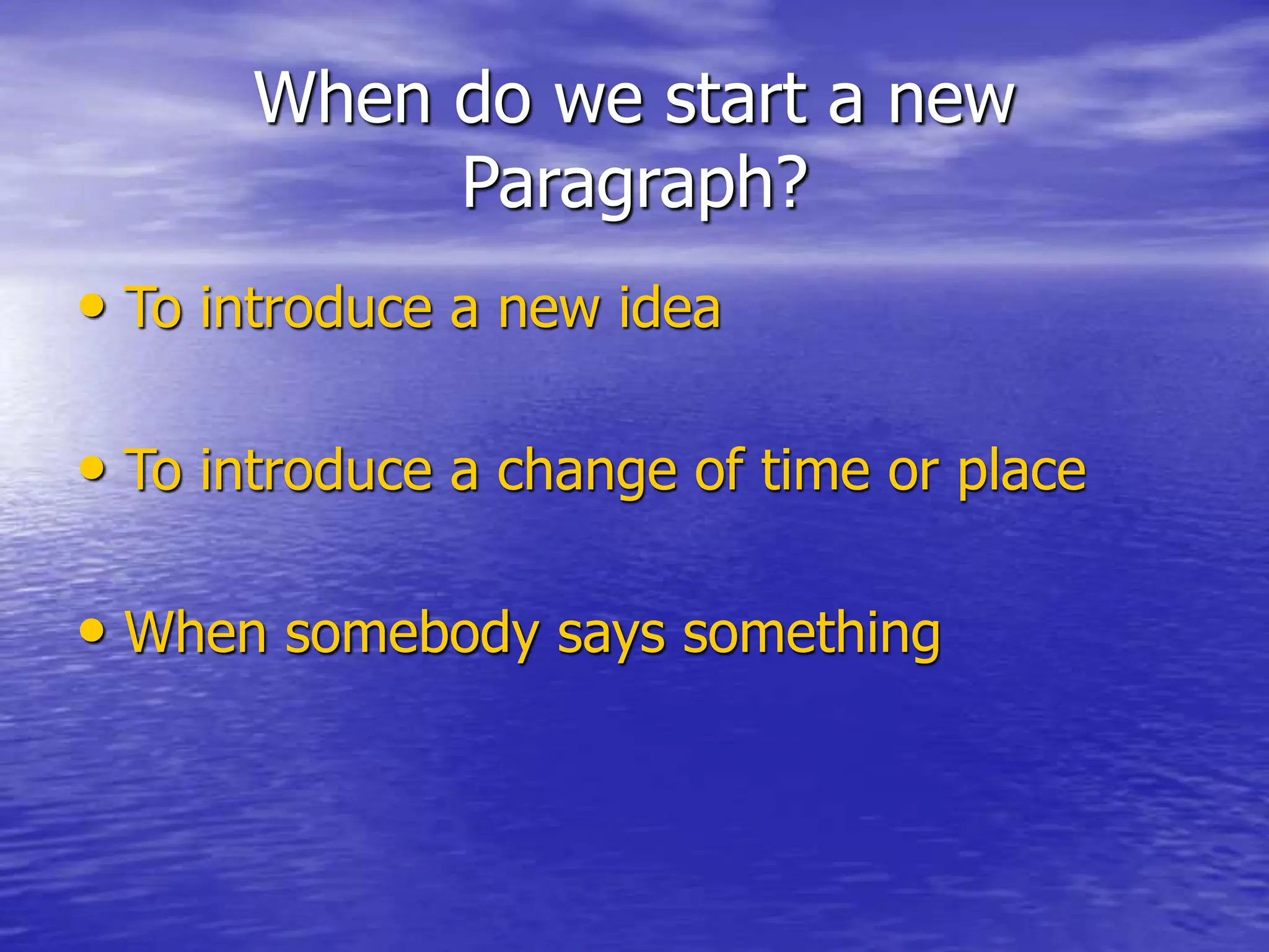 Paragraph Writing in English education in university | PPT