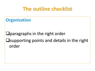 E3 m5.2 Evaluating an outline | PPT