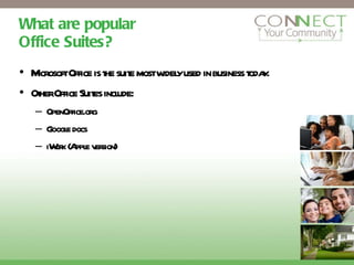 E3 microsoft office | PPT | Operating Systems | Computer Software and Applications