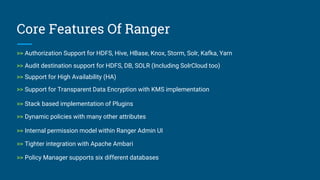 Ranger admin dev overview | PPTX