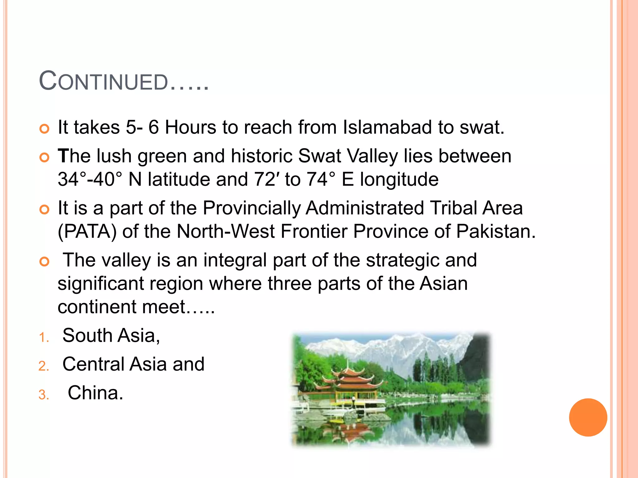 presentation on hunza vallaey and swat valley in pakistan | PPTX