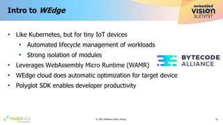 “Modernizing the Development of AI-based IoT Devices with Wedge,” a Presentation from Midokura ...