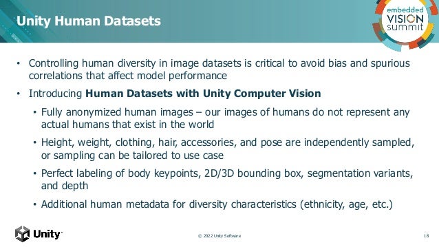 “Human-centric Computer Vision with Synthetic Data,” a Presentation from Unity Technologies | PPT