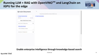 “Transforming Enterprise Intelligence: The Power of Computer Vision and Gen AI at the Edge with ...