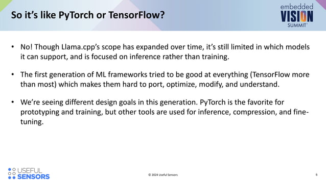 “Deploying Large Language Models on a Raspberry Pi,” a Presentation from Useful Sensors | PPT