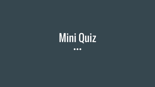 Mini quiz | PPTX
