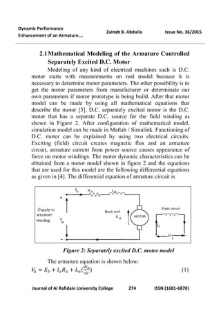 dynamic of dc motor | PDF