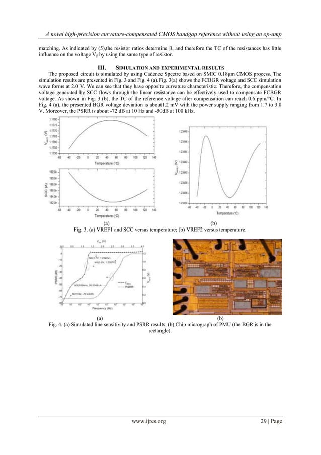 A novel high-precision curvature-compensated CMOS bandgap reference without using an op-amp | PDF