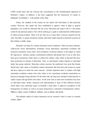 Essay on Culture Understanding | DOCX