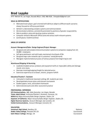 Brad Leppke Resume | DOCX