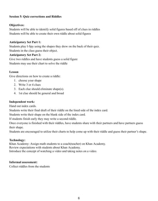 UNIT 2 - SOLID FIGURES (6th grade) | PDF