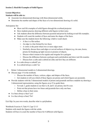 UNIT 2 - SOLID FIGURES (6th grade) | PDF