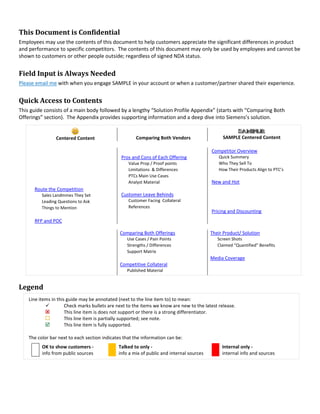 Sales Guide Sample | PDF | Business and Finance