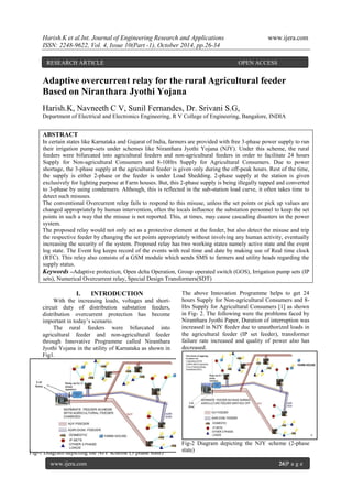 Adaptive overcurrent relay for the rural Agricultural feeder Based on ...