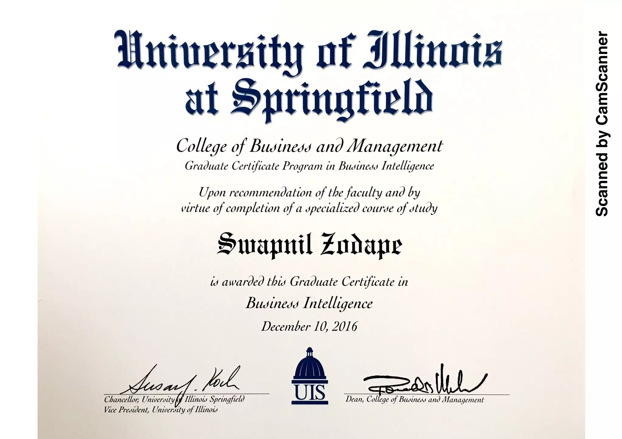 BI Certificate | PPT