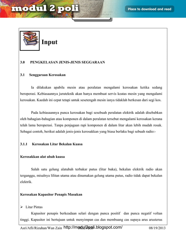 E4120 penyelenggaraan & baik pulih alat elektronik | PDF